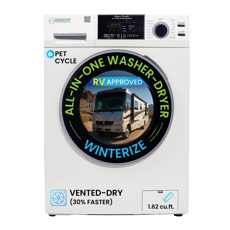 Equator All-in-One Washer Dryer | Vented-Dry 30% Faster, 15lb 110V ...